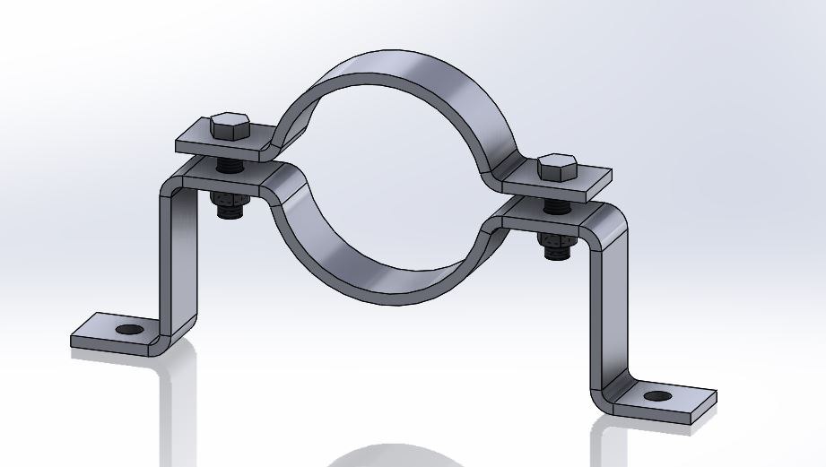 Fig. 95 Offset Pipe Clamp - Empire Industries