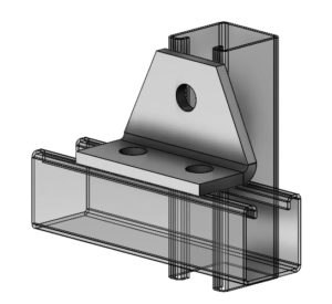 Fig. 9035CA 3-Hole Shelf Gusset Angle, 1-5/8" x 2-1/4" - Empire Industries