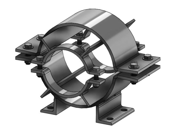 Fig. 256 Pipe Alignment Guide (Double Spider Clamp) - Empire Industries