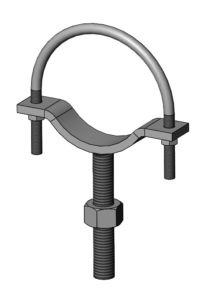 Fig. 422UDIP Adjustable Pipe Support W/ U-Bolt For Ductile Iron Pipe ...
